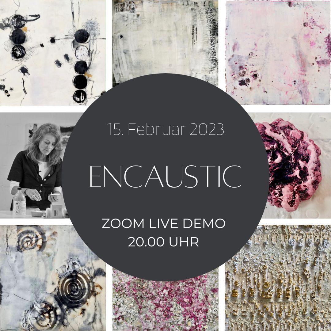 Encaustic Live Demo - kunstfreiraum